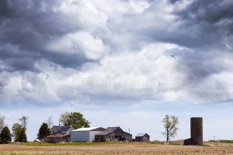 Old Farm stock image. Image of meadow, agriculture, building - 24814039
