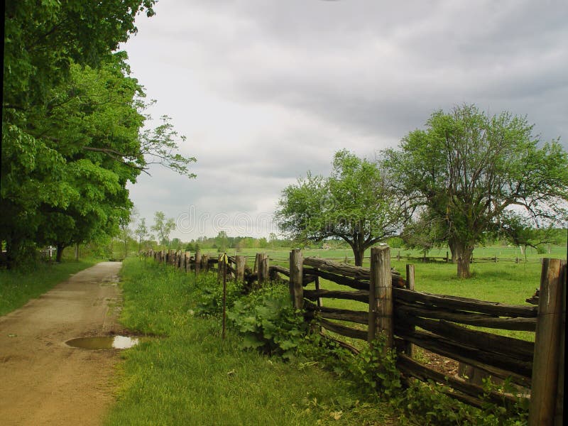 An old farm stock image. Image of trail, clouds, pasture - 421973