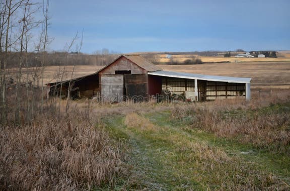 Old Farm Buildings Rustic Farm Life Stock Photo - Image of rustic ...