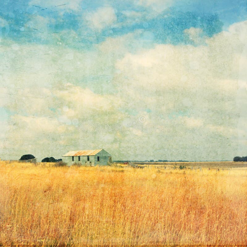 Old Abandoned Farm in Field Stock Photo - Image of home, building: 41421684