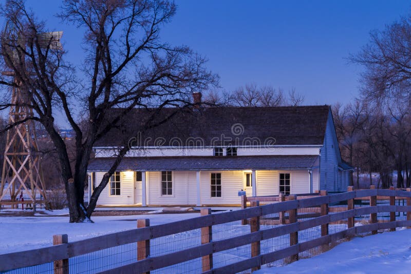 Old farm house stock image. Image of 17mile, winter, colorado - 28286259