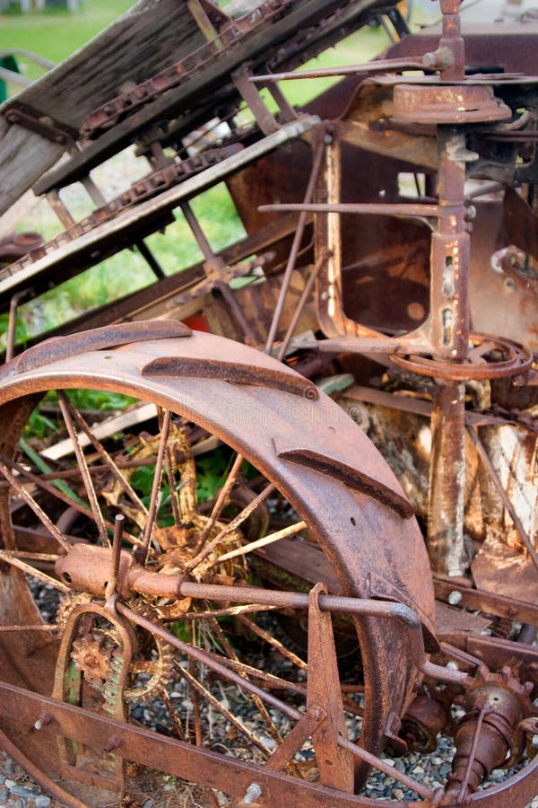 Rusty old farm equipment stock image. Image of side, georgia - 42548493