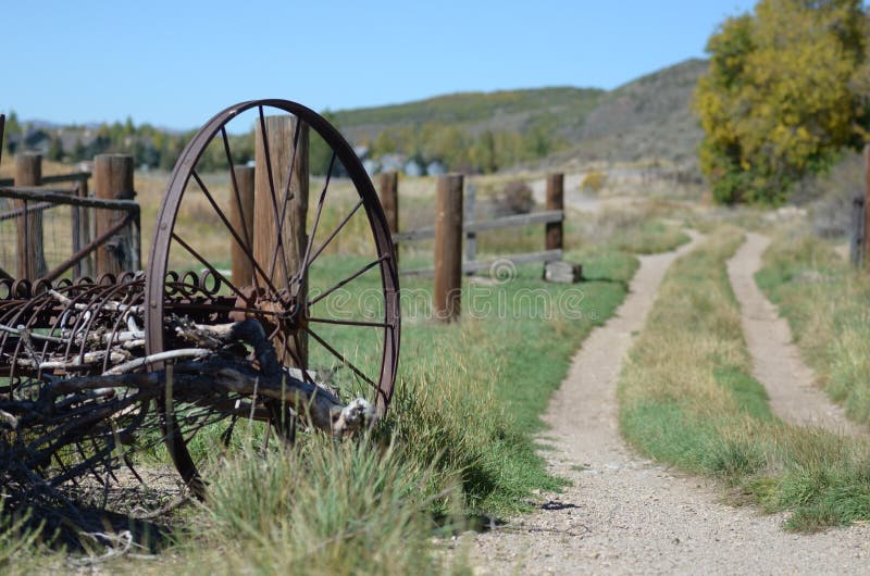 Old Farm Road stock photo. Image of mountains, vintage - 136630144