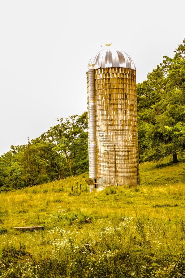 Old Farm Silo stock image. Image of farm, country, agriculture - 47059735