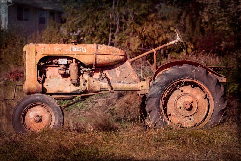 Old Farm Tractor stock image. Image of wheels, tractor - 258546387
