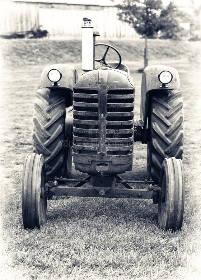 An Old Farm Tractor - Lightly Toned Stock Photo - Image of farm ...