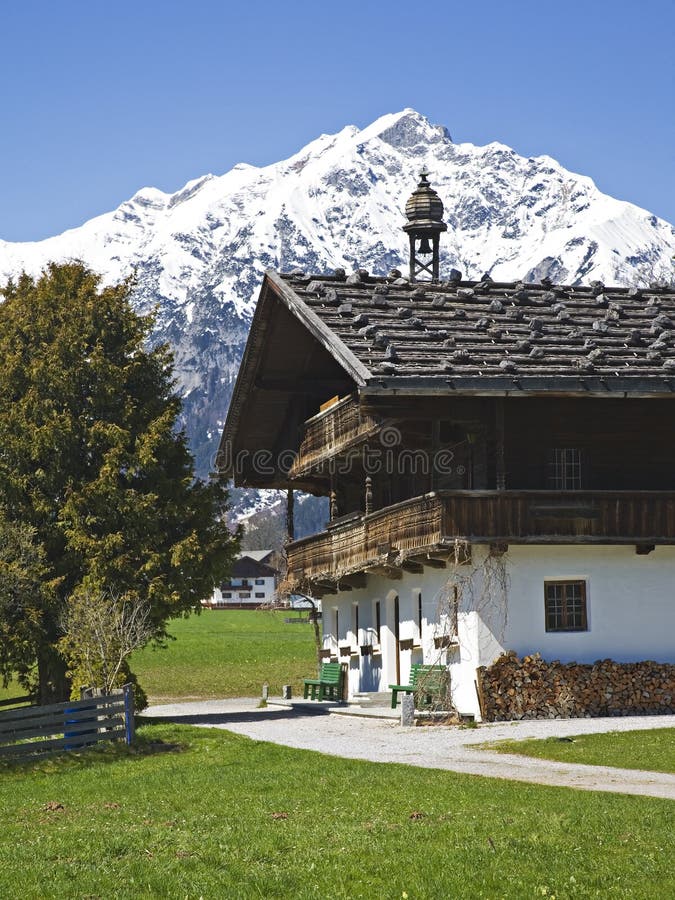 Old farm in Tyrol stock photo. Image of tyrol, pertisau - 13499410