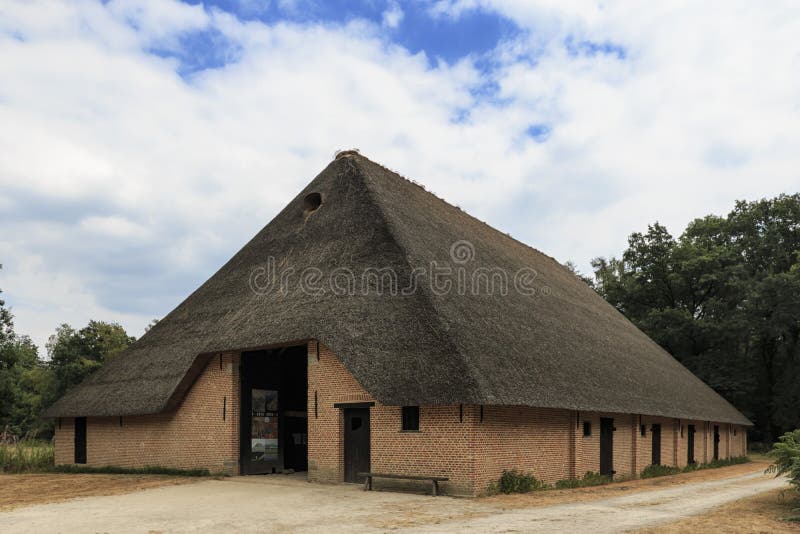 Old Farmhouse in Bokrijk, Belgium Stock Photo - Image of summer ...
