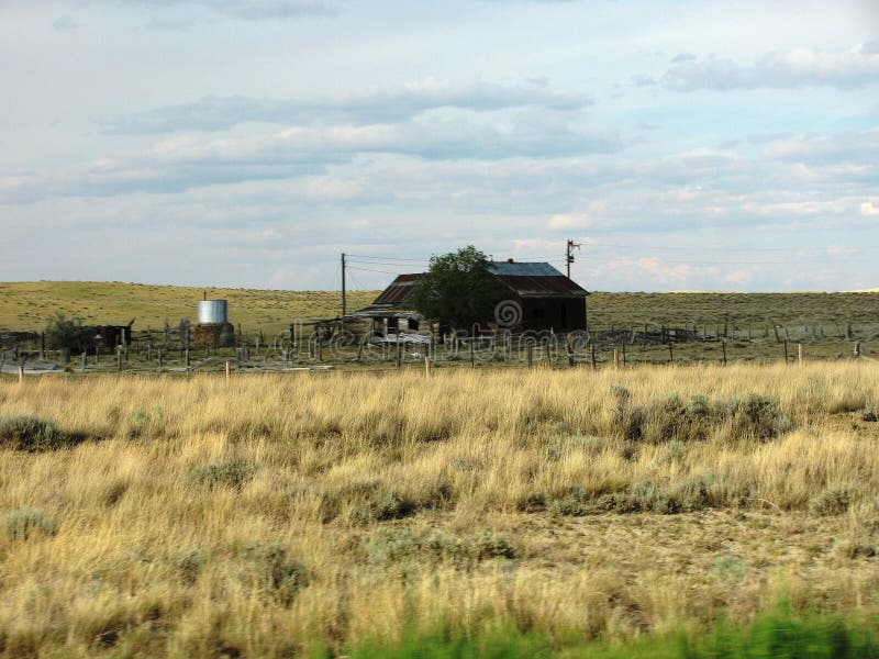 Old Farmhouse stock image. Image of field, fence, rundown - 41741641