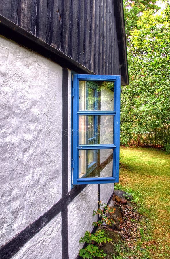 Old farms window stock image. Image of denmark, town - 49989809