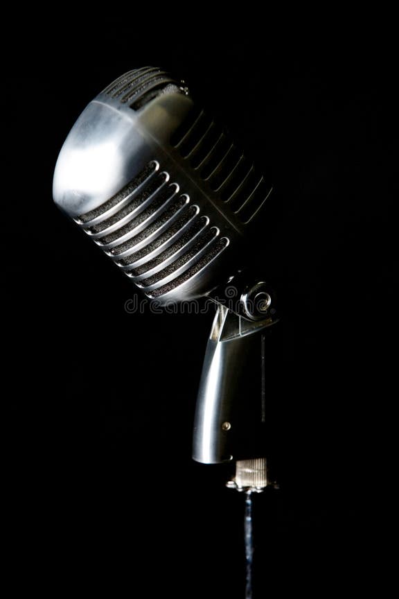 Old Fashion Retro Microphone Editorial Image - Image of microphone ...