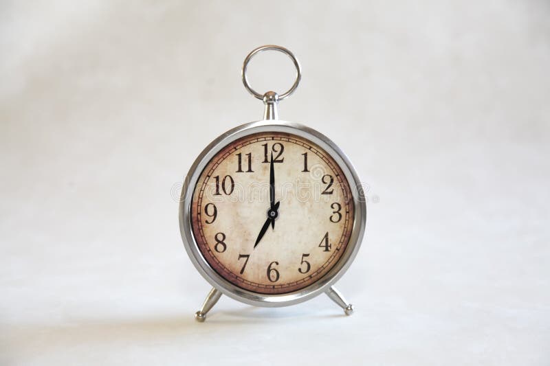 Alarm Clock at 7 o clock. stock photo. Image of stopwatch - 272489892