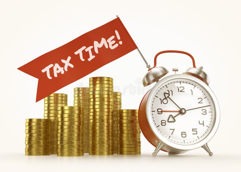 Â«Tax Time!Â» Alarm Message Stock Photo - Image of deadline, banking ...
