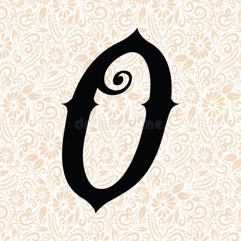 Old Fashioned Alphabet O UPPER , Black Alphabet Vector, Alphabet Vector ...