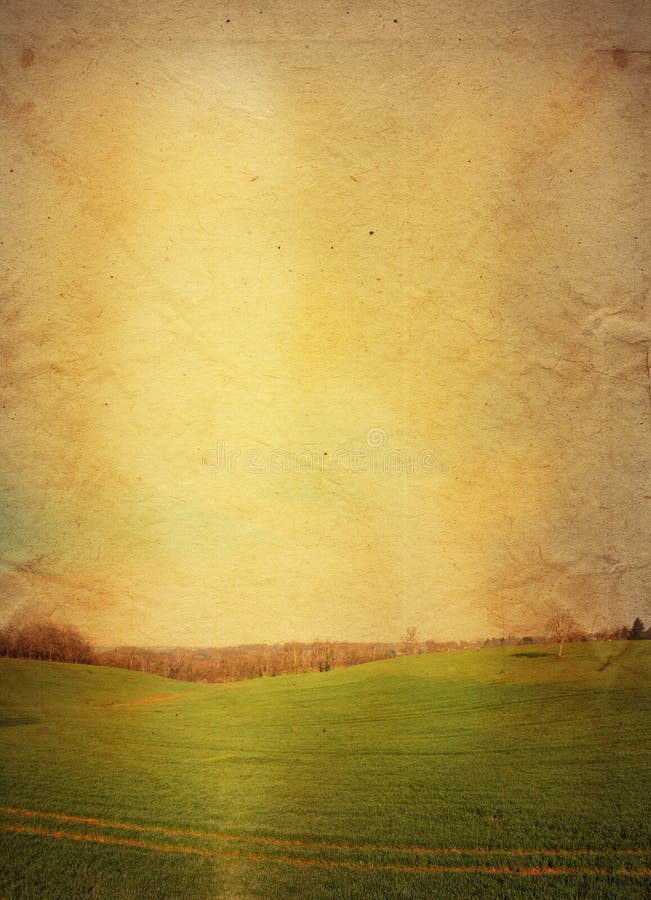 Old-fashioned Artistic Landscape Stock Image - Image of retro, empty ...