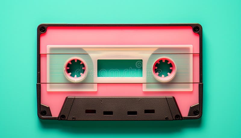Old Fashioned Audio Cassette Playing in a Recording Studio Generated by ...