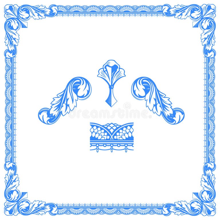 Old fashioned border stock vector. Illustration of deco - 7769327