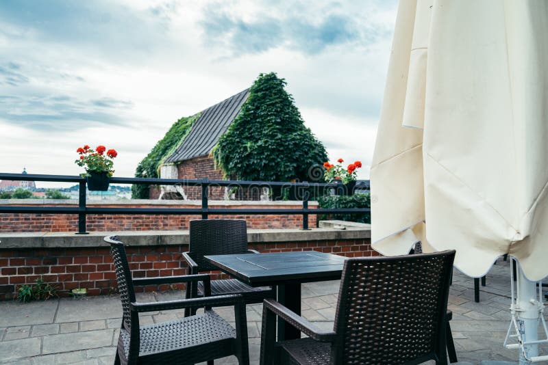 Old fashioned cafe terrace stock photo. Image of food - 98675578