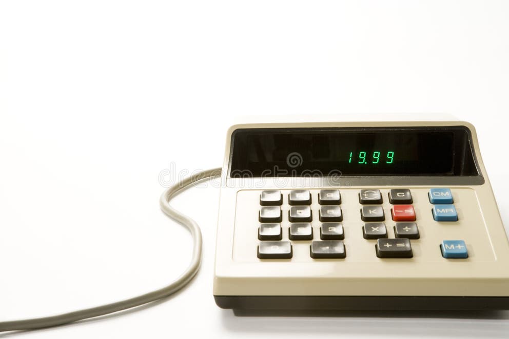 Old-Fashioned Calculator stock photo. Image of colour - 7729576