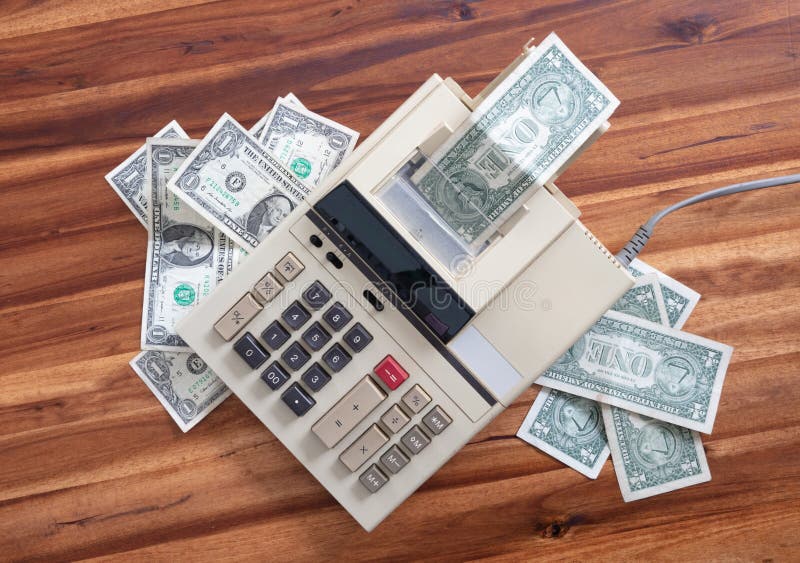 Old-Fashioned Calculator stock photo. Image of colour - 7729576