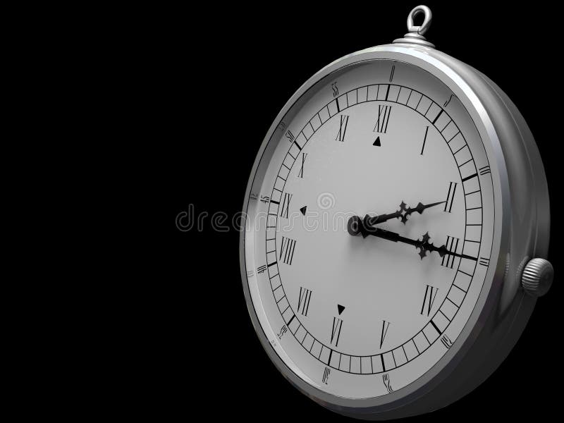 Old Fashioned Clock stock illustration. Illustration of minute - 10370577