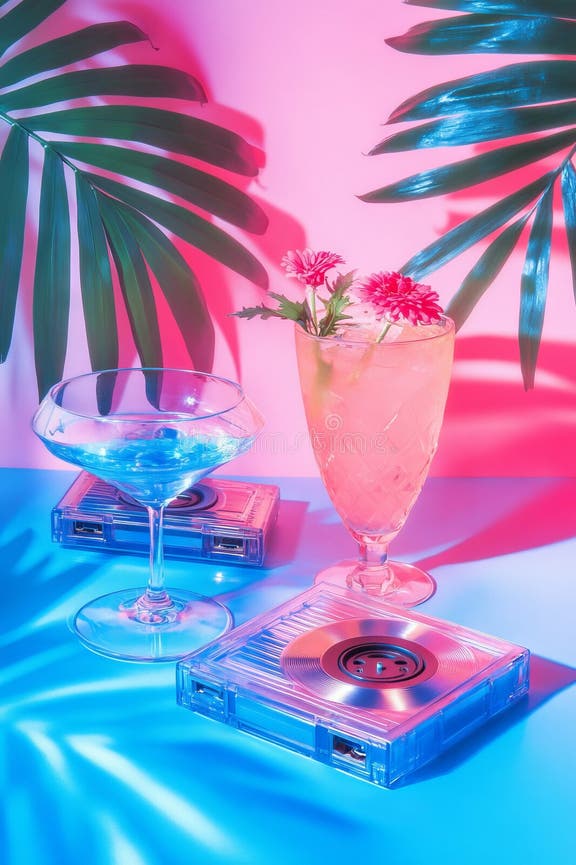 An Old-fashioned Concept with Vintage Tech, Set in Summer Stock Photo ...