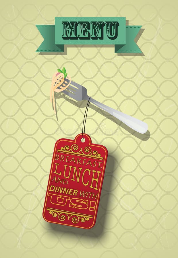 Old-fashioned design menu stock vector. Illustration of advertising ...