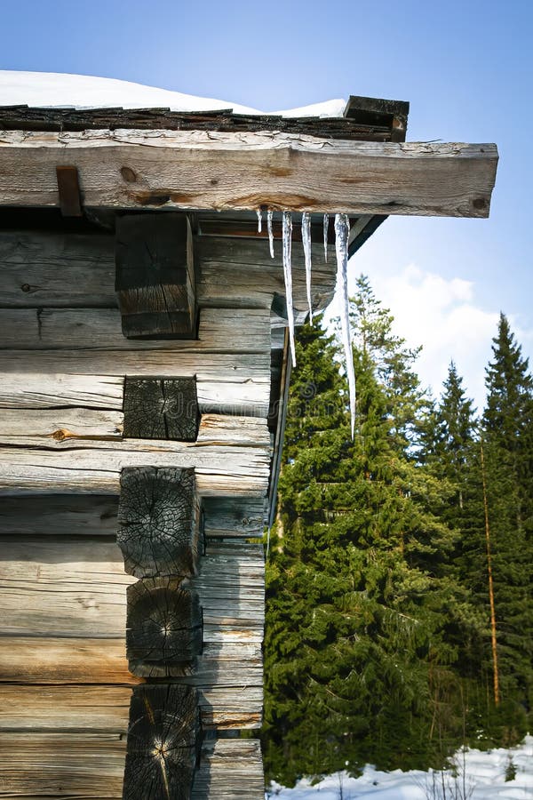 Old fashioned eaves stock image. Image of countryside - 267218569