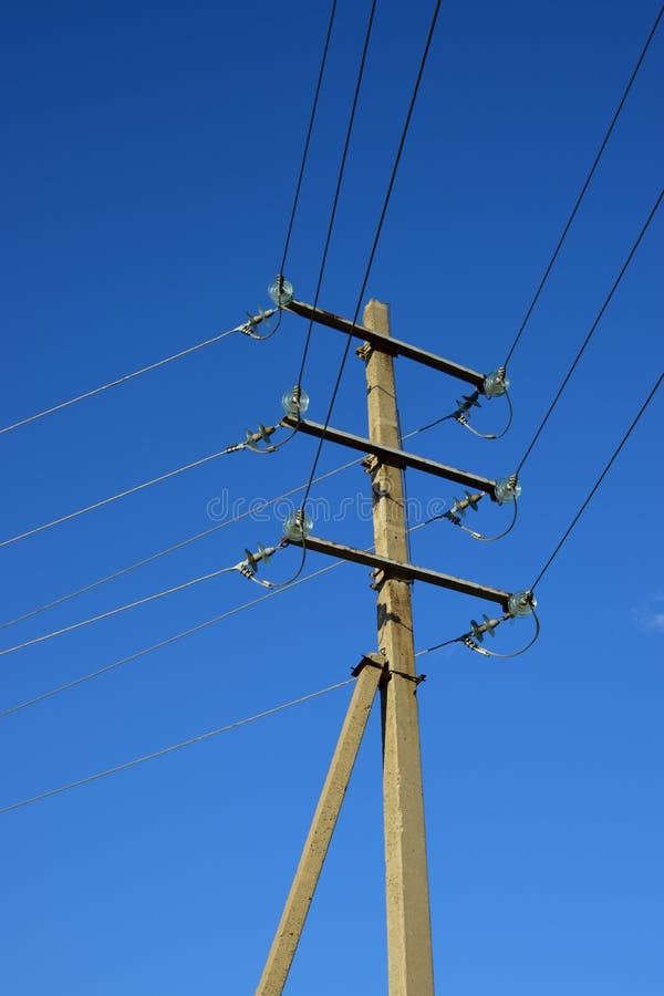 Old-fashioned Electric Pylon Stock Image - Image of fashioned ...