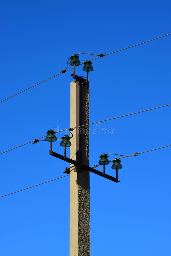 Old-fashioned Electric Pylon Stock Photo - Image of attractive, sunny ...