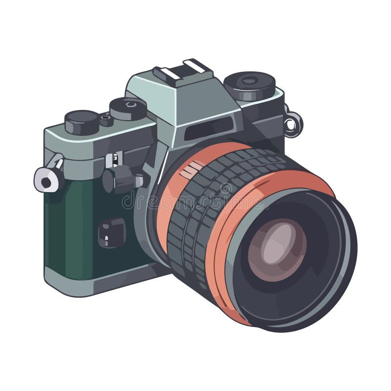 Old Fashioned Equipment Camera Stock Vector - Illustration of vector ...