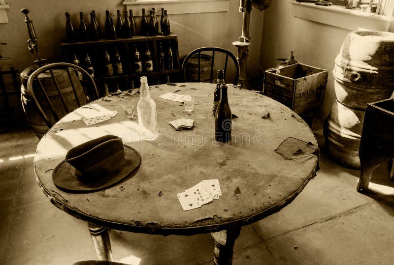 Old Fashioned Gambling Saloon Editorial Stock Photo - Image of chips ...