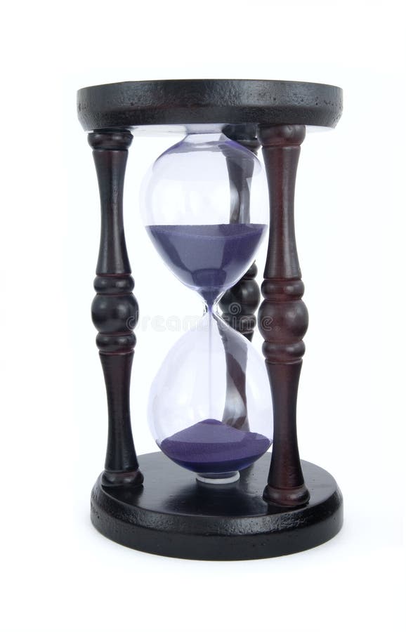 Time is Money. Antique Hourglass. Stock Image - Image of time, hour ...