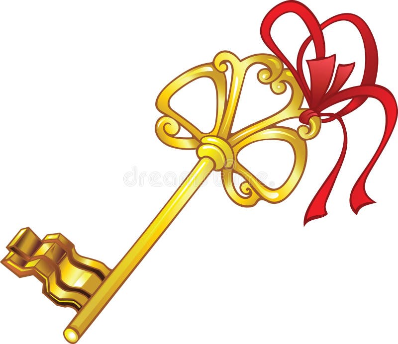 Old key stock vector. Illustration of home, protection - 13812149