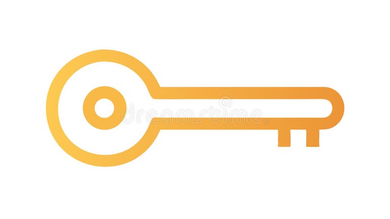 Old,fashioned Key Icon for Access or Security , Vector Design ...