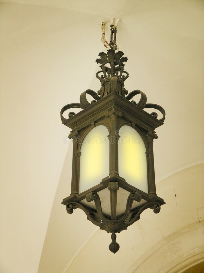 Old fashioned lamp stock photo. Image of lamp, glass - 11471552