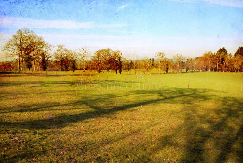 Old-fashioned landscape stock photo. Image of edge, agriculture - 2757198