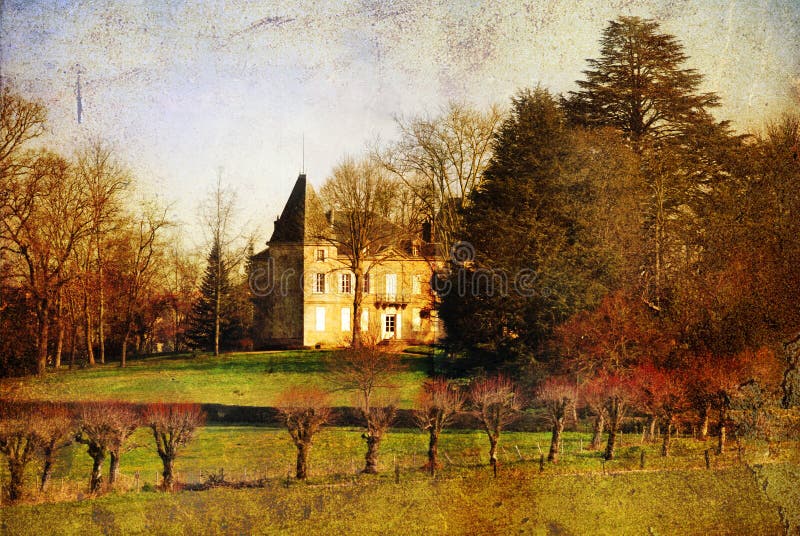 Old-fashioned landscape stock image. Image of grime, faded - 2791853