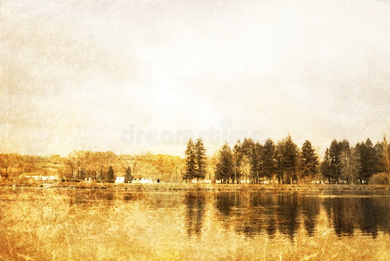 Old-fashioned landscape stock photo. Image of fashioned - 2888836