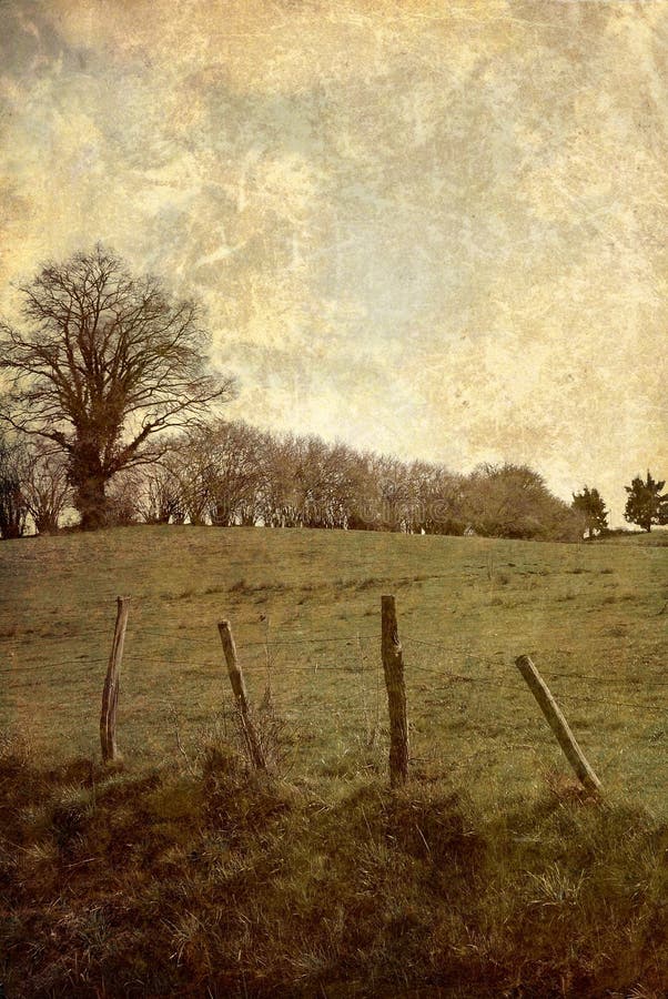 Old-fashioned landscape stock image. Image of fracture - 3361267