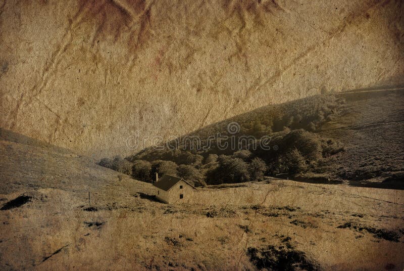 Old-fashioned landscape stock image. Image of countryside - 4117137