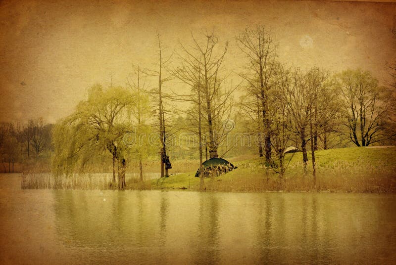 Old-fashioned landscape stock photo. Image of farming - 4900866