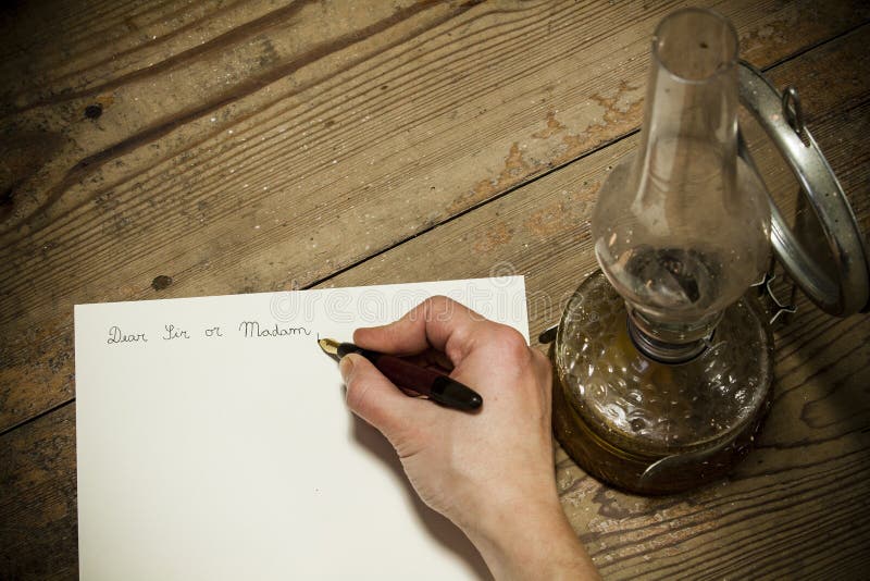 Old fashioned letter stock image. Image of addressing - 34529951