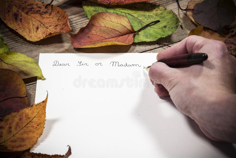 Old fashioned letter stock image. Image of handwriting - 34529113