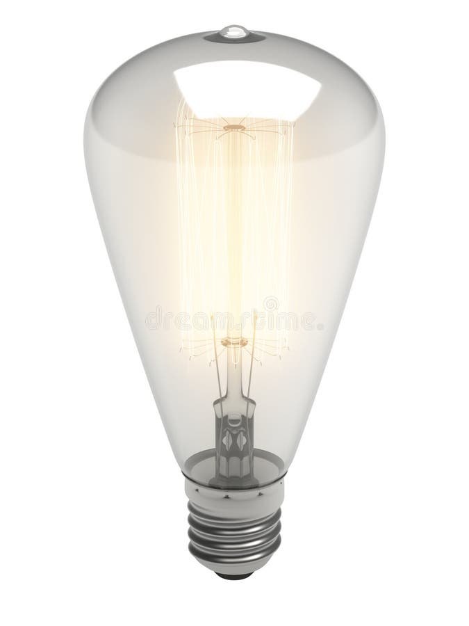 Old fashioned light bulb stock image. Image of lights - 5560699
