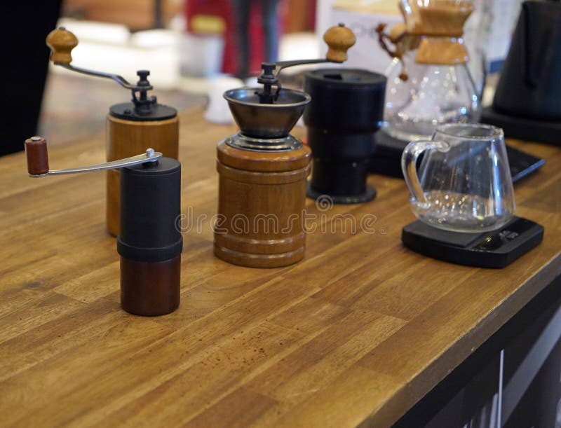 Old-fashioned Manual Coffee Making Tools Stock Image - Image of ...