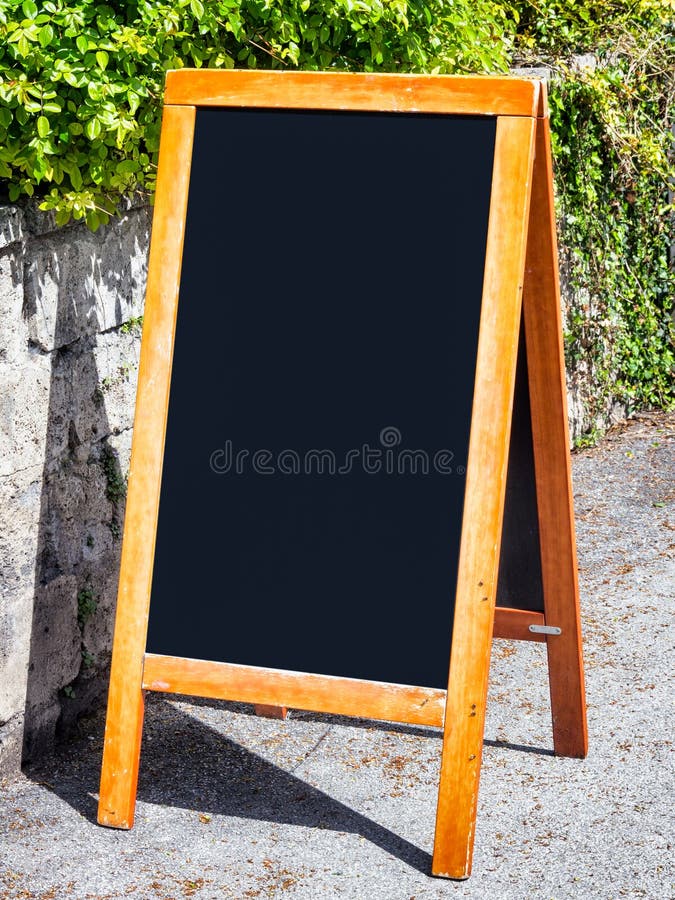 Old fashioned menu board stock photo. Image of blank - 51300720