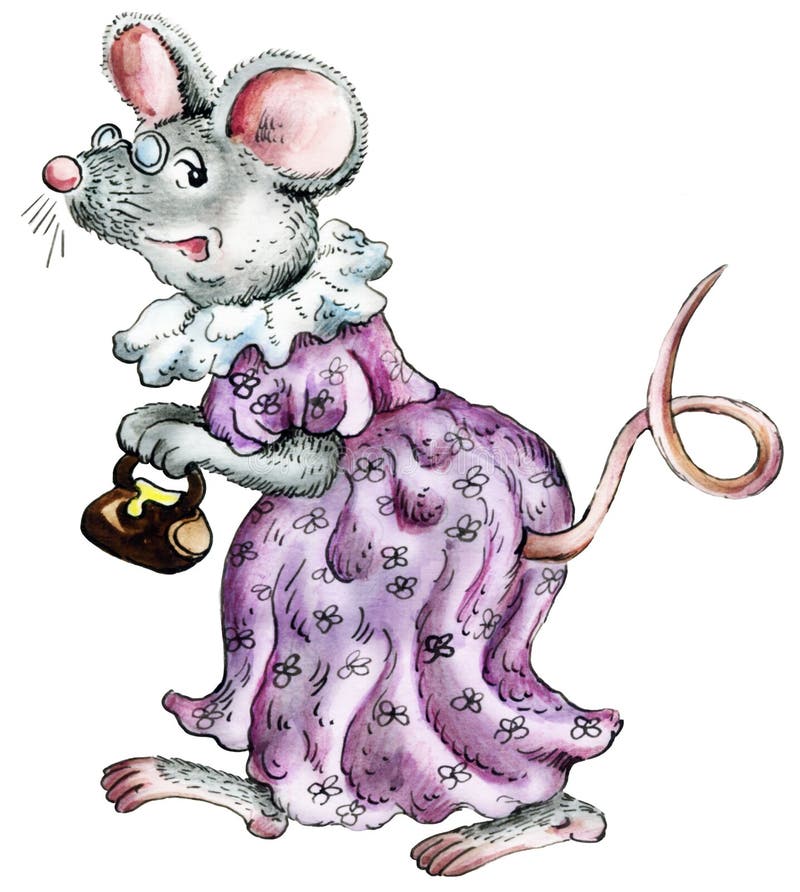 Old-fashioned Mouse Cartoon Illustration Stock Illustration ...