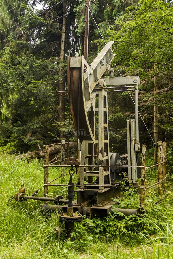 Old oil pump stock photo. Image of drill, fuel, drilling - 165763536