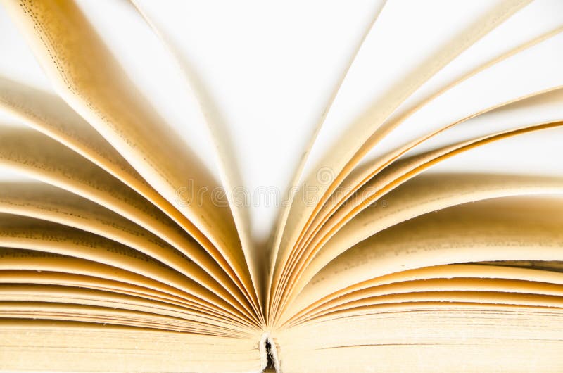 Old Fashioned Open Book Lighted Vintage Background Stock Image - Image ...